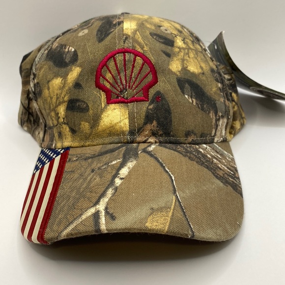 Realtree | Accessories | Real Tree Camo Truckers Hat Shell Logo Us Flag ...